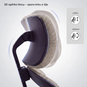 Ergonomická kancelářská židle světle béžová AXIS