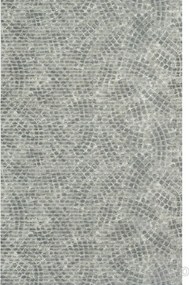 Breno Koupelnová pěnová předložka SOFTY-TEX 79832.2 mozaiková dlažba, šíře 65 cm, Šedá