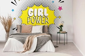 Samolepící tapeta s pop art nápisem - GIRL POWER