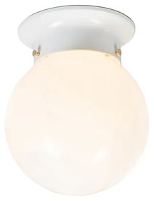Retro stropní svítidlo bílé opálové sklo - Scoop