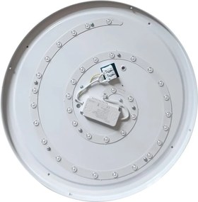 Stropní LED svítidlo Forest, 1x LED 24w, 4000k, (fi 39cm), imitace dřeva