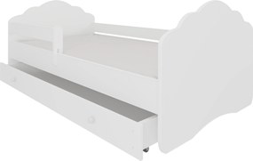 ADRK Furniture Postel s matrací, zábranou a šuplíkem CASIMO 160x80