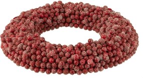 Dekorativní věnec z červených bobulí Berries L - 45*6*45cm