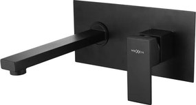 Mexen Cube nástěnná umyvadlová baterie, černá - 73115-70