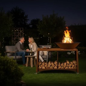 PRO-TERMO Grilovací ohniště FIESTA ISLAND COR-FE 75 - hnědá