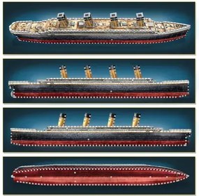 WREBBIT 3D puzzle Titanic / 440 dílků / od 14 let