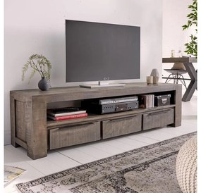 Designový TV stolek Thunder 170 cm, šedé mango