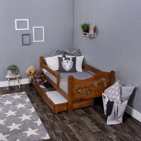 Via-nábytek Dětská postel s roštem Mája 70 x 140 Povrchová úprava postele: Moření odstín dub