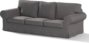 Potah na pohovku IKEA  Ektorp 3-místná, nerozkládací barva šedá látka pletený vzor