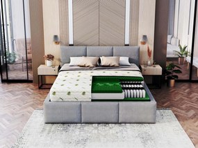 Wilsondo Taštičková pružinová matrace Queemi 180×200 - potah Aloe Vera