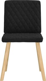Jídelní židle 4 ks černé textil 3315223