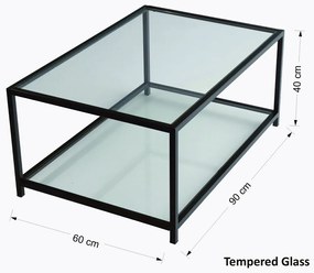 Designový konferenční stolek Kainoa 90 cm černý