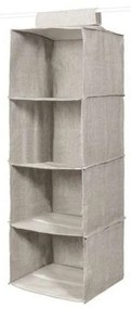 Compactor - Závěsný organizér 30x30x94 cm, 4 přihrádky, šedá RAN10115