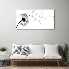 Obraz na skle Pampeliška Květ 100x50 cm