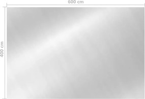 vidaXL Obdélníkový kryt na bazén 600 x 400 cm PE stříbrný [93102]