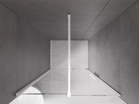 Mexen Velar, posuvné dveře do otvoru 85x200 cm, 8mm čiré sklo, bílá, 871-085-000-01-20