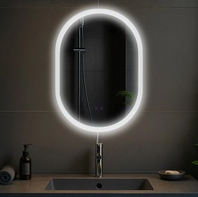 Koupelnové zrcadlo Karishma 70x50 bez Bluetooth – čiré sklo
