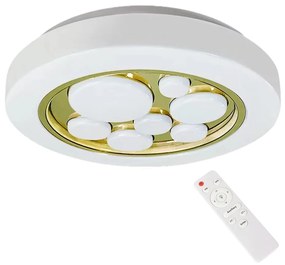 Stropní LED svítidlo Bubbles, 1x LED 30w, 3000-6000k, w/g, s ovladačem
