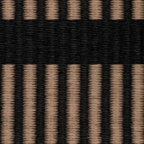 Koberec Cut Stripe: Černo-hnědá 170x240 cm