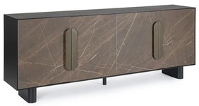 BIZZOTTO Příborník GARRISON hnědý 80x200 cm 0747345