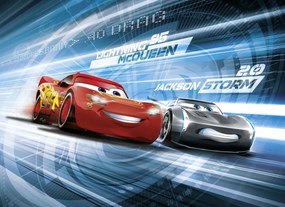 Komar - dětská fototapeta Blesk McQueen na plný plyn 4-423 Cars3 Simulation Disney / Obrazové tapety na zeď (254 x 184 cm)