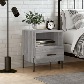 Noční stolek šedý sonoma 40 x 35 x 47,5 cm kompozitní dřevo - Default Title