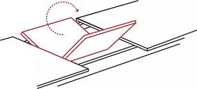 Jídelní stůl Maxwell, dub artisan / černá