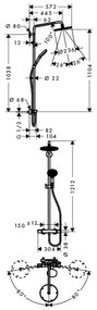 Hansgrohe Raindance Select S, sprchová souprava Showerpipe 240 1jet, chromová, HAN-27115000