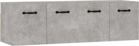 Nástěnné skříňky 2 ks betonově šedé 80 x 35 x 36,5 cm kompozit 3115655