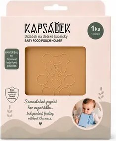 Kapsáček Držáček na dětskou kapsičku béžový / Ochranný obal na kapsičk