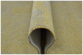 Kusový koberec Serenity 20 žlutý šedý Rozměr: 200x200 cm