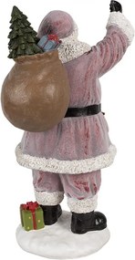 Dekorace figurka Santa Claus s pytlem dárků - 24*19*43 cm
