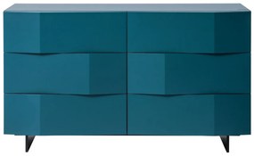 Petrolejově modrá komoda Marco Barotti Linea Diamond 120 x 45 cm