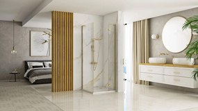 Rea, Sprchová kabina REA Hugo 90x80 Gold Brush, KPL-K8414
