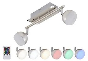 Briloner Briloner 2040-022 - LED RGB Stmívatelné bodové svítidlo 2xLED/3,3W/230V + DO BL0289