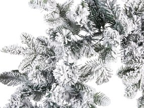Vánoční girlanda zasněžená s LED osvětlením 180 cm bílá SUNDO Beliani