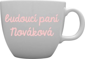 Personalizovaný MEGA XXL keramický hrnek 1 000 ml - budoucí paní