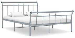 Rám postele šedý kov 140 x 200 cm,  325041 HangarStore.cz