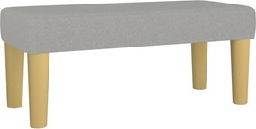 Box spring postel s matrací světle šedá 90x190 cm textil 3136957