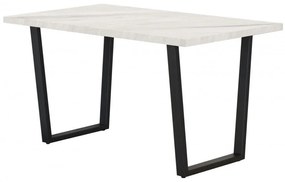 Jídelní stůl PABLO TR - mramor bílý 160 × 90