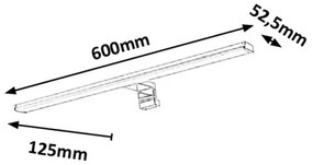 Rabalux 2115 - LED Koupelnové osvětlení zrcadla LEVON LED/12W/230V IP44