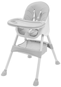 BABY MIX Jídelní židlička Baby Mix Nora dusty grey