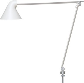 Lampa na pracovní stůl NJP LED 2700 K s nástavcem na desku, průměr 40 cm bílá