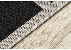 koberec SIZAL FLOORLUX 20195 stříbro / černý velikost 160x230 cm | krásné koberce cz