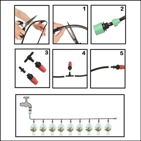 Creative Corner Vodní clona mlha zahradní zavlažovací systém 15m