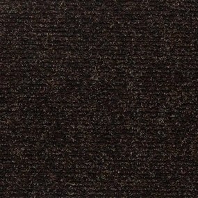 Schodové rohože samolepicí 15 ks 76 x 20 cm tmavě hnědé obdélníkové 326931