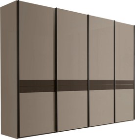 XXXLutz SKŘÍŇ S POSOUVACÍMI DVEŘMI, barvy břidlice, šedavě hnědá, 330/236/67 cm Novel - Šatní skříně - 000442001101
