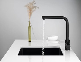 Sapho Rona dřezová baterie stojánková černá matná JK125B