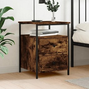 vidaXL Noční stolek 44 x 45 x 60 cm kompozitní dřevo [826009] Barva: kouřový dub