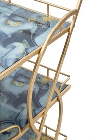 Designový servírovací vozík Odakota 71 cm zlatý